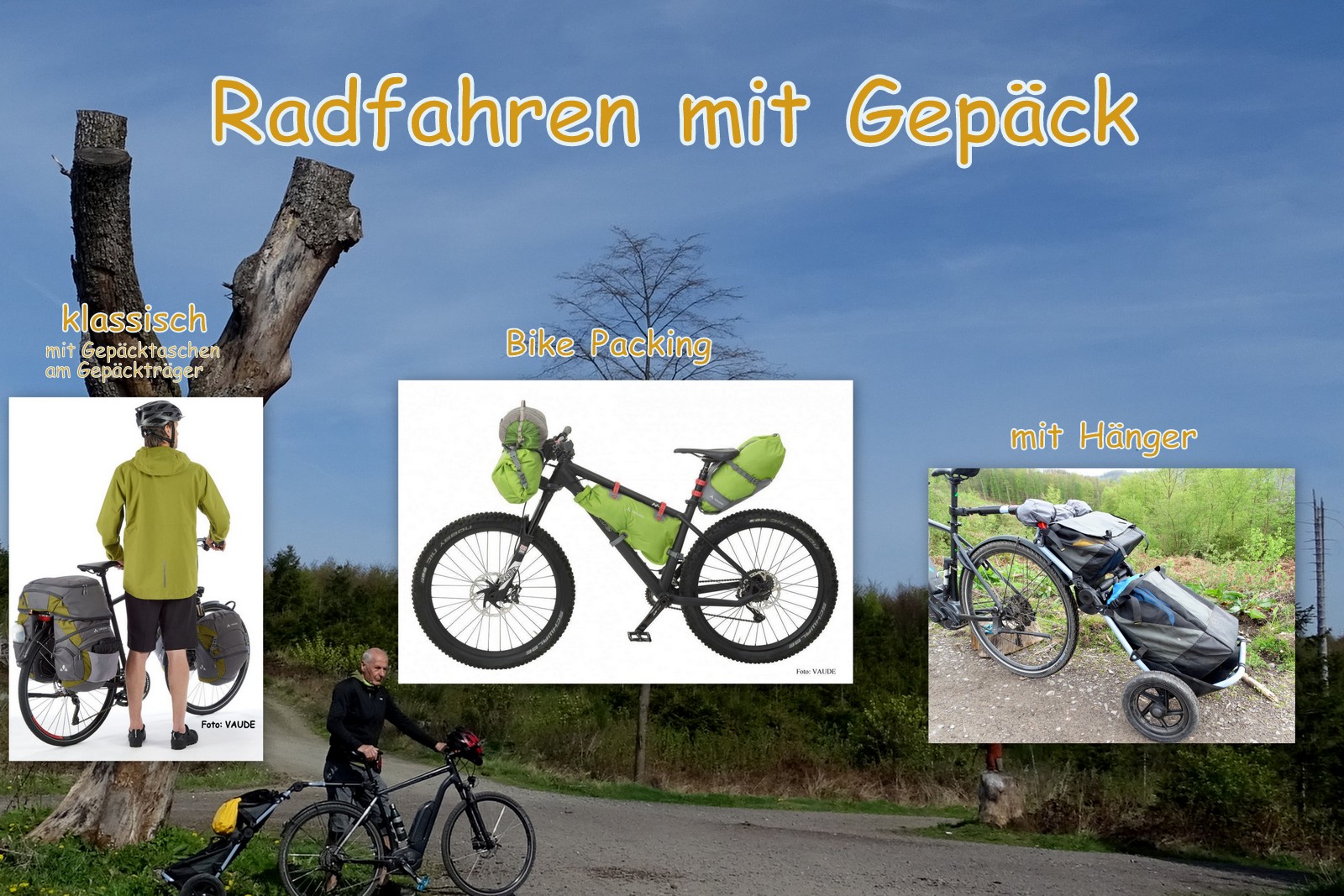 Radfahren mit Gepäck – Berg & Tal